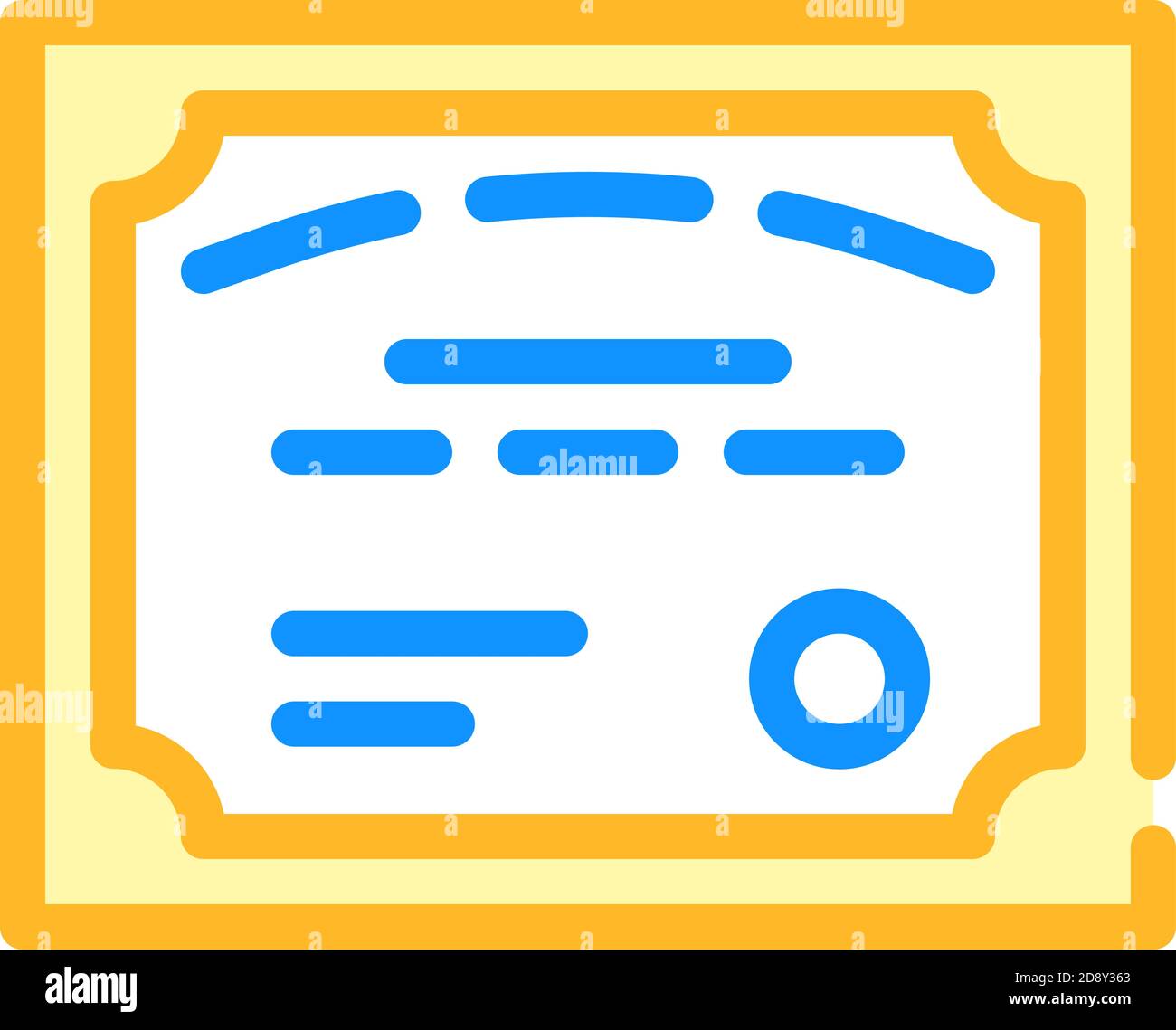 student diploma color icon vector illustration sign Stock Vector Image ...