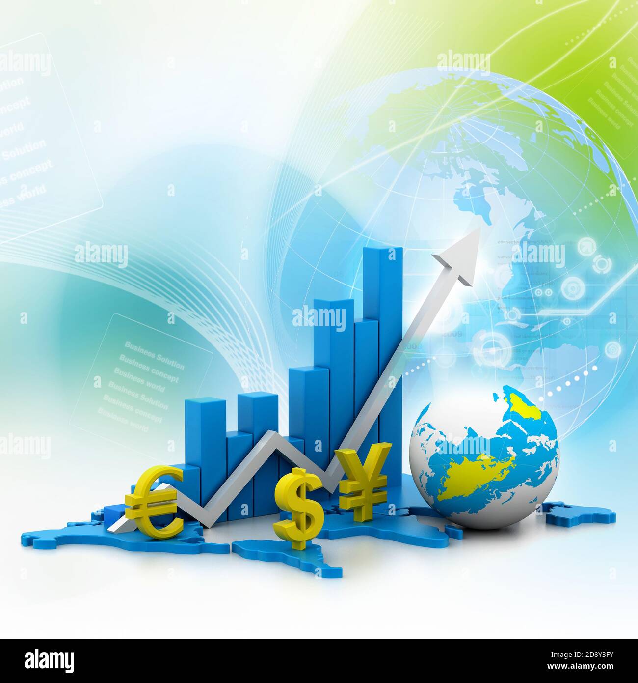 World business graph Stock Photo - Alamy