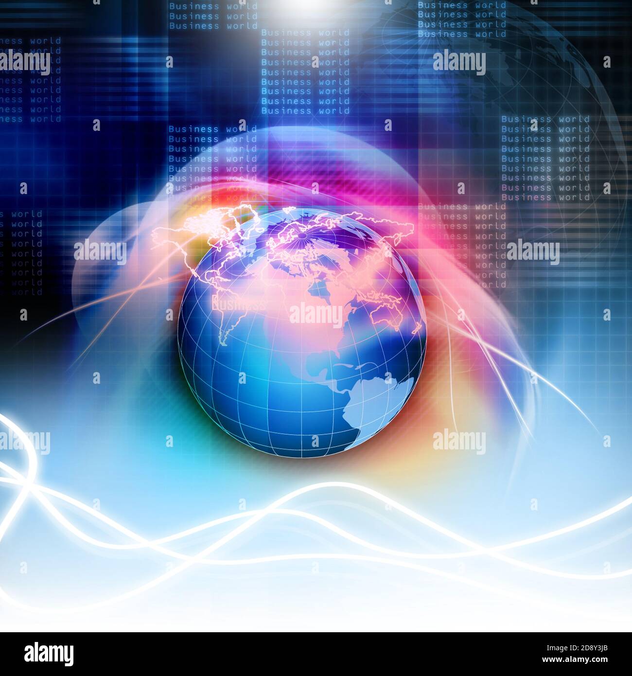 Digital illustration of earth Stock Photo - Alamy