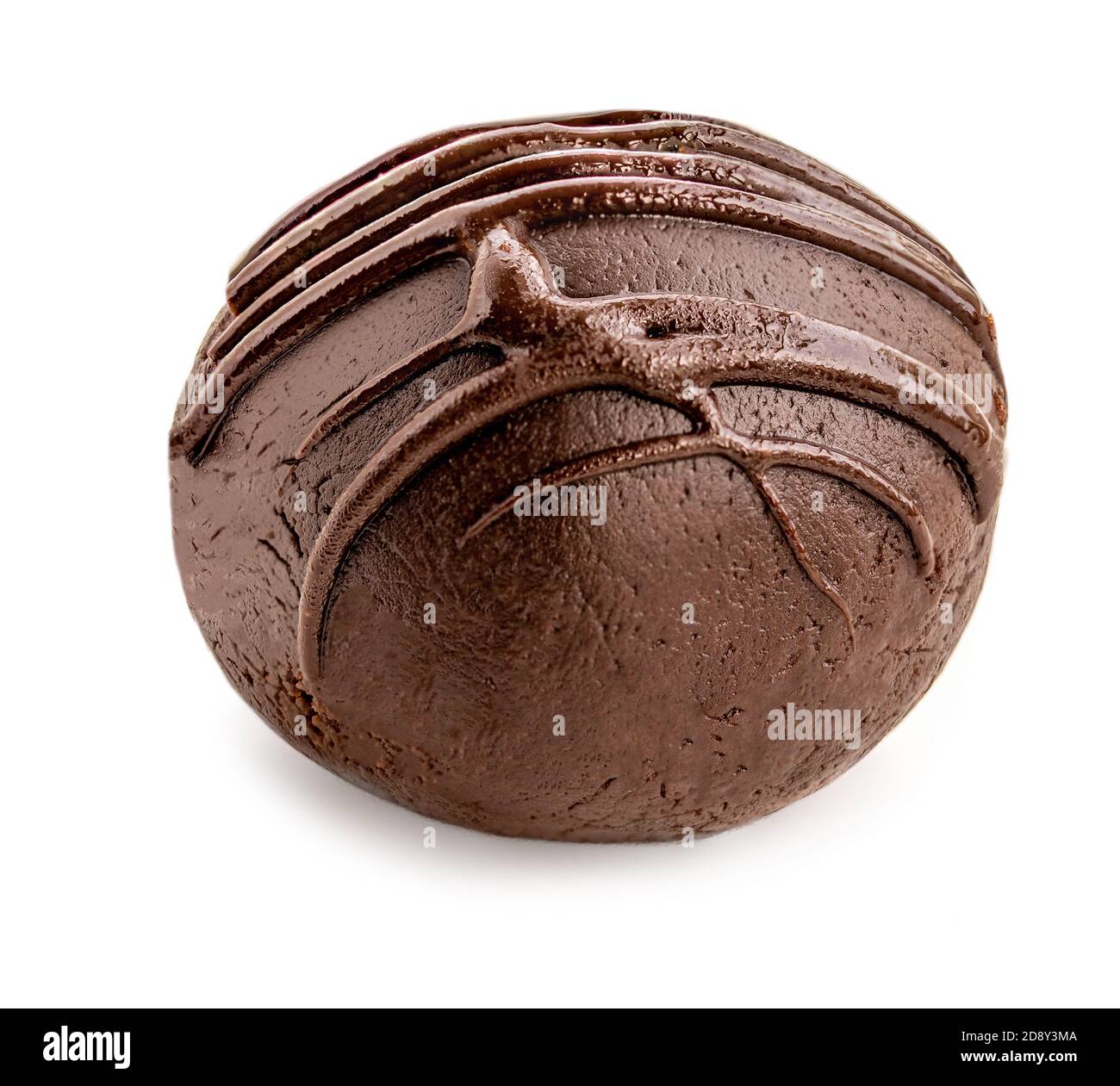 Chocolate truffle candy isolated on white background. Macro Stock Photo ...