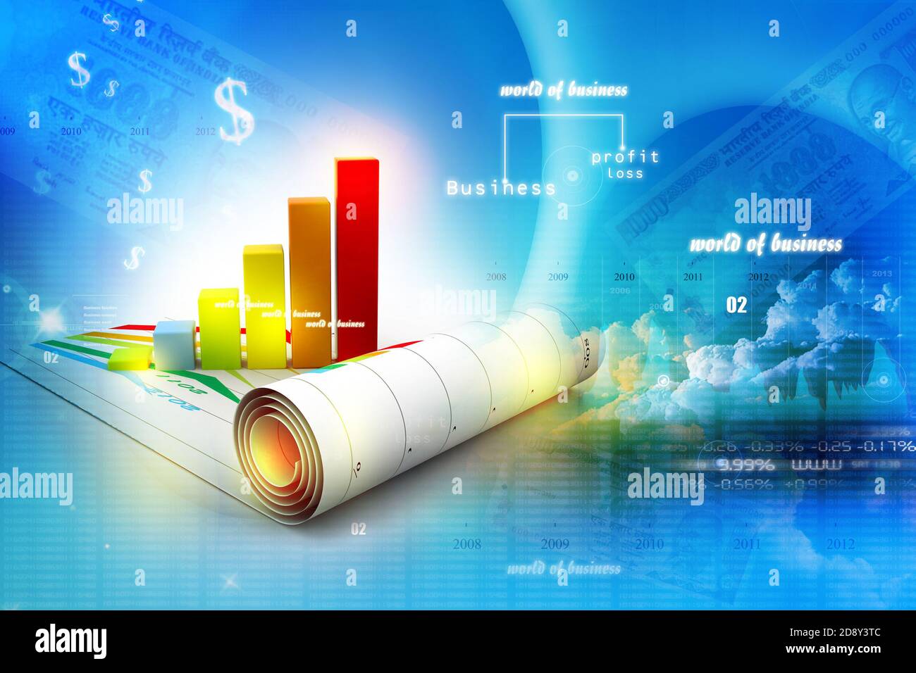 World business graph hi-res stock photography and images - Alamy