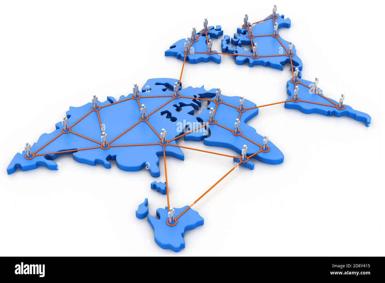 Business network concept Cut Out Stock Images & Pictures - Alamy