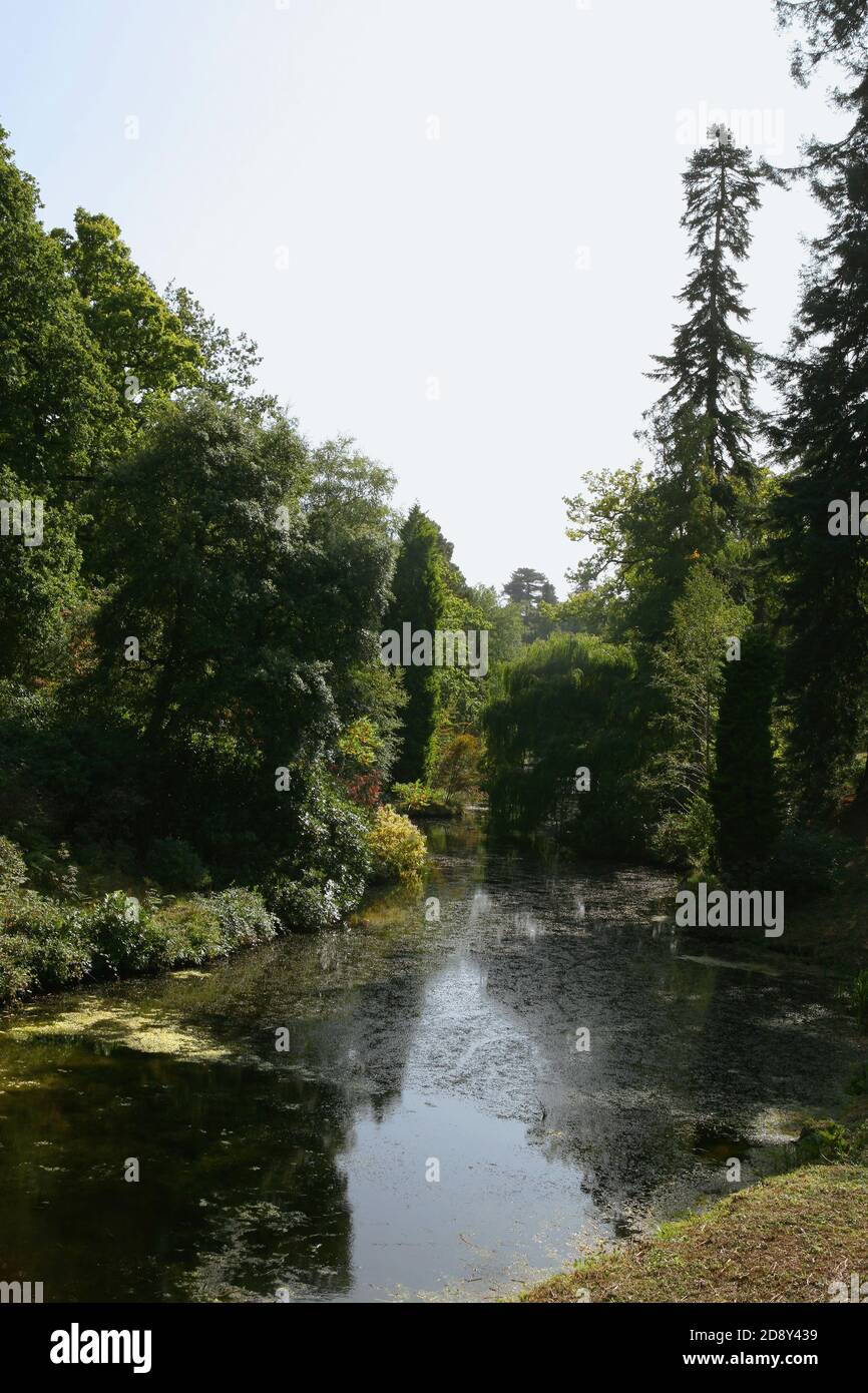 Waterfall Pond at Leonardslee Gardens, West Sussex, England, UK - ‘The ...