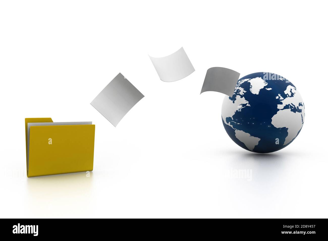 Data sharing globe hi-res stock photography and images - Alamy