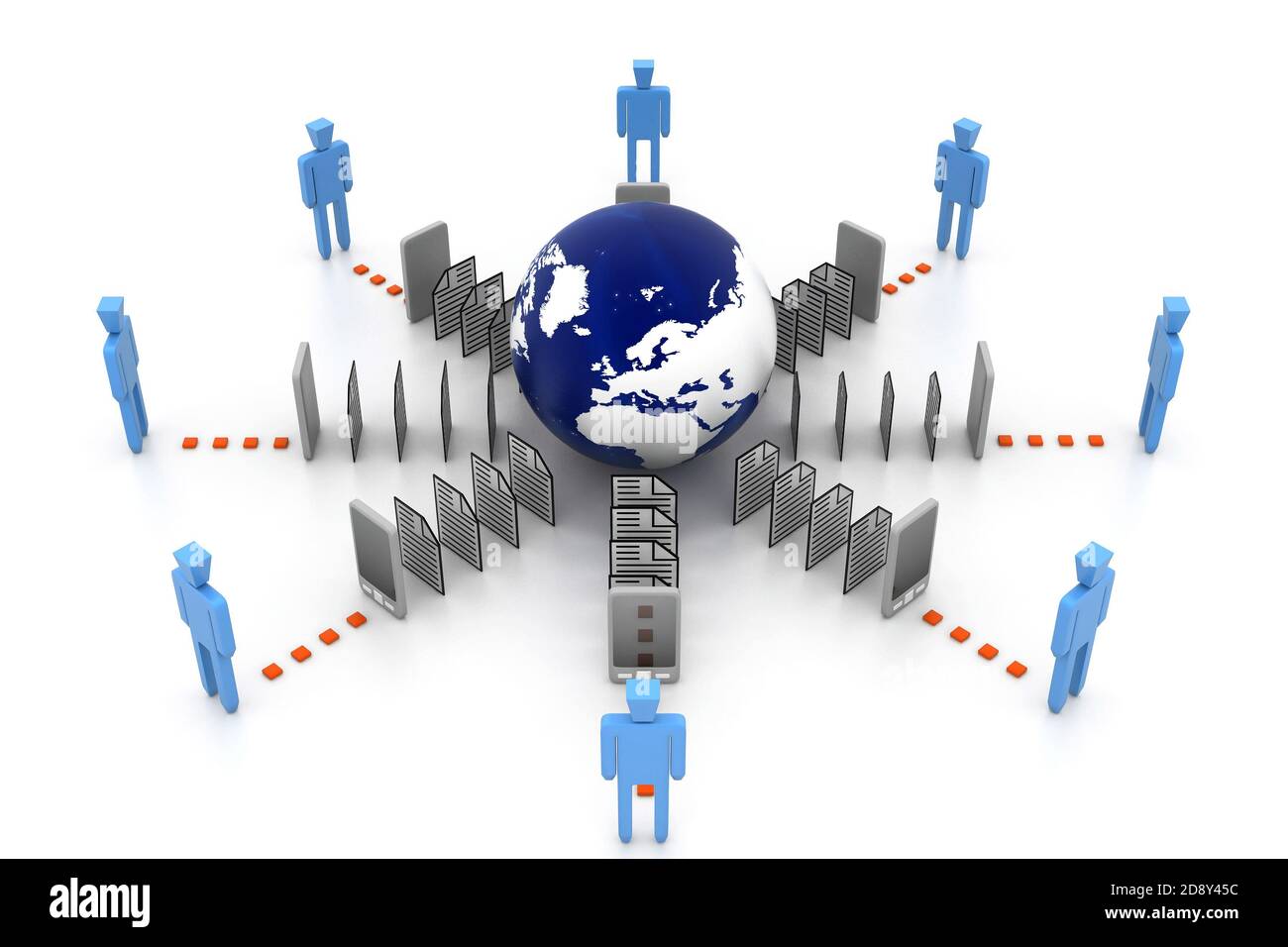 Global computer network spider web hi-res stock photography and images ...