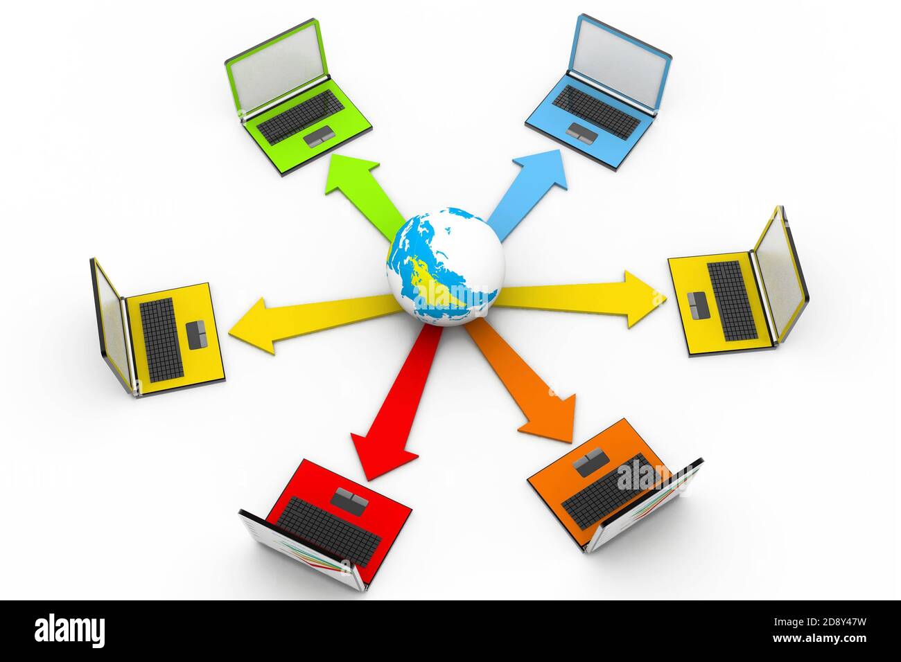 Global computer network Stock Photo - Alamy