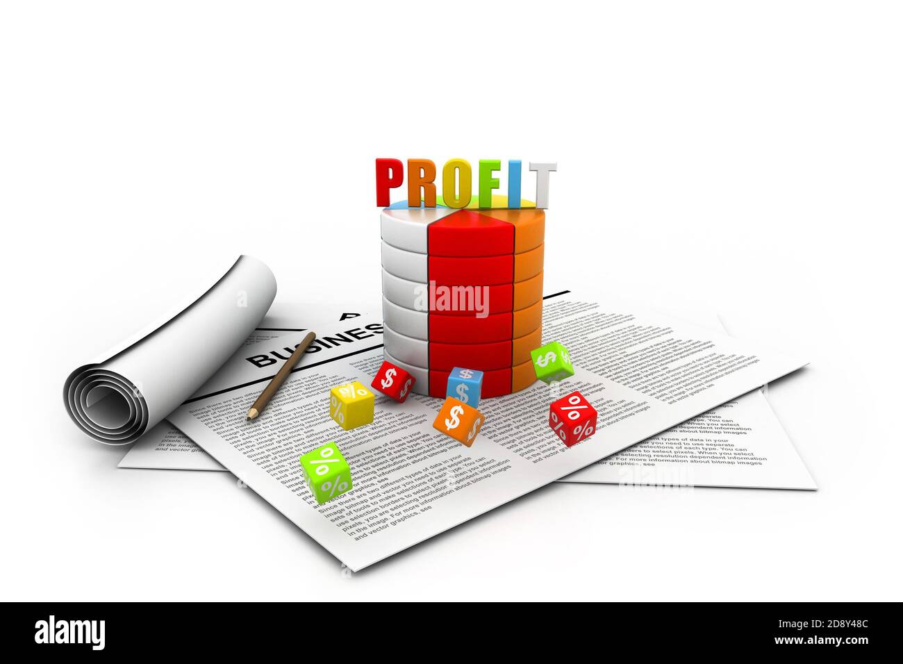 Business profit graph Stock Photo - Alamy