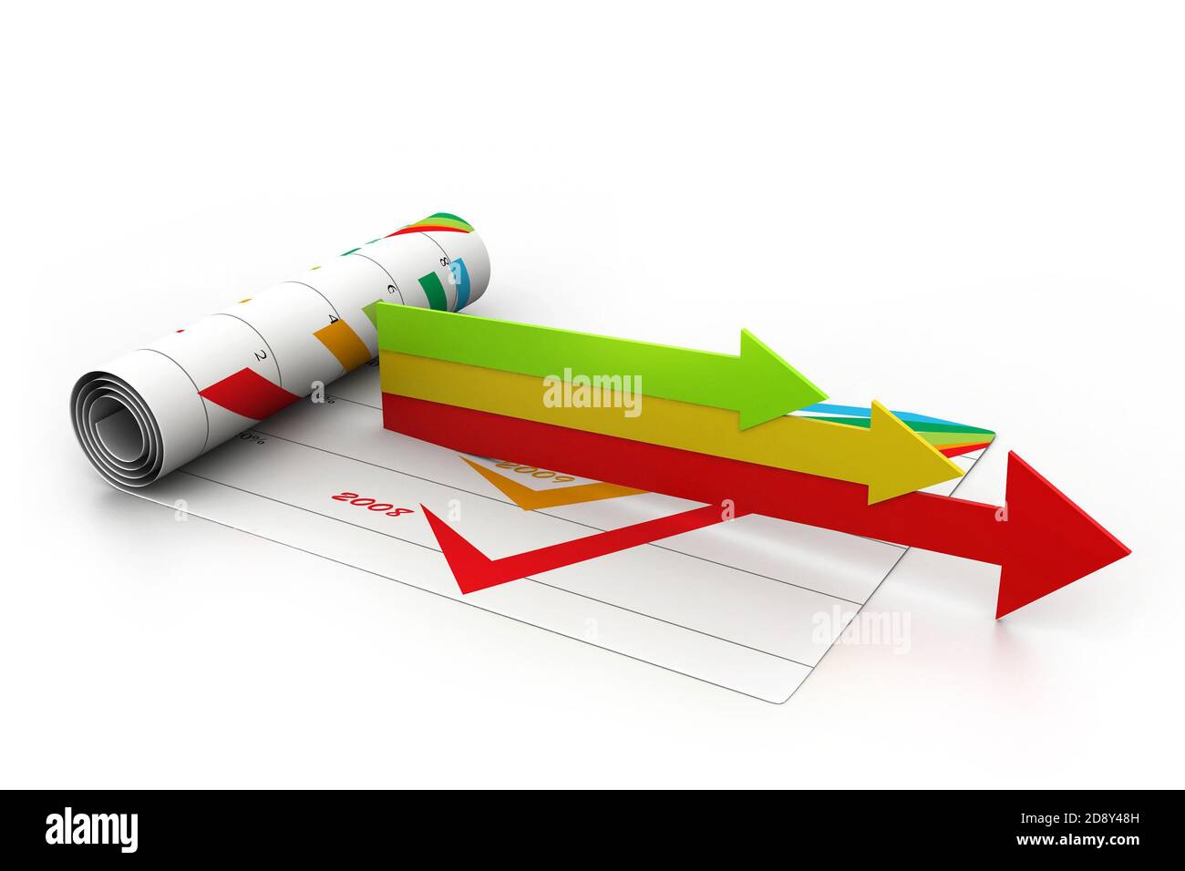 Business arrows in chart.(business growth concept Stock Photo - Alamy