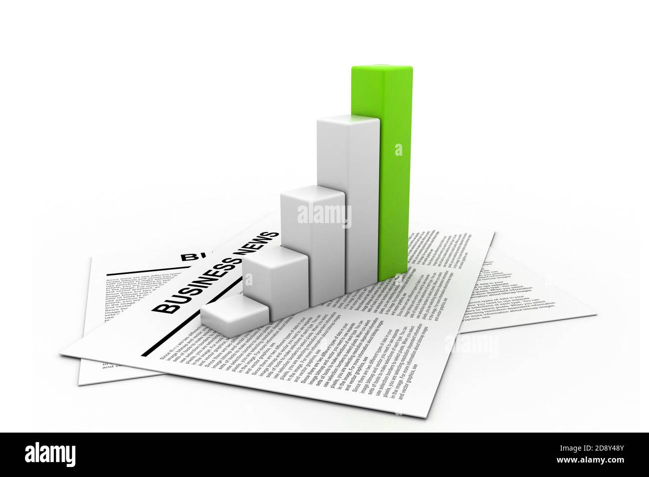 Business news and graph Stock Photo - Alamy