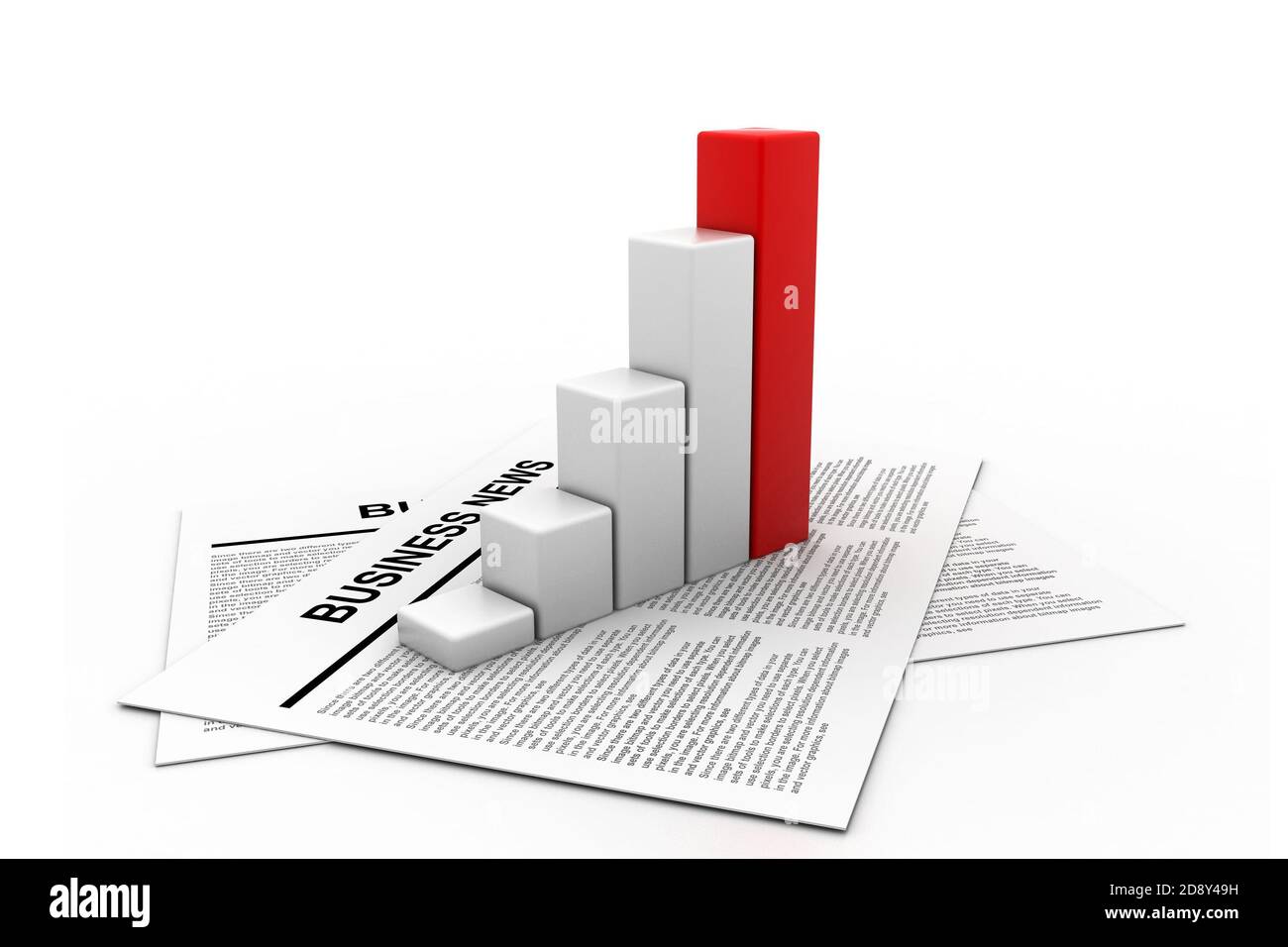 Business news and graph Stock Photo - Alamy