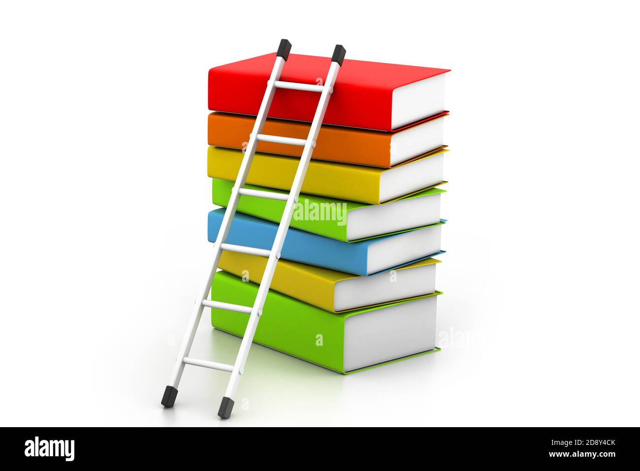 Books and ladder Stock Photo - Alamy