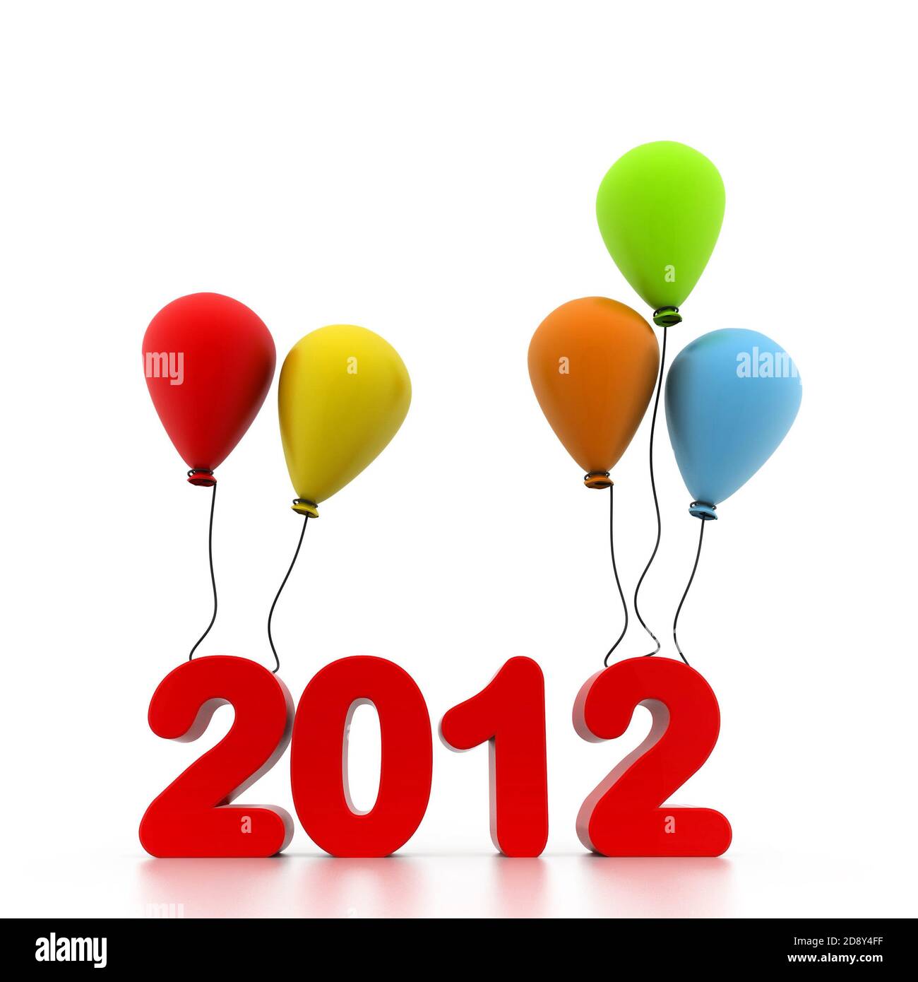 3d illustration year 2012 hi-res stock photography and images - Alamy