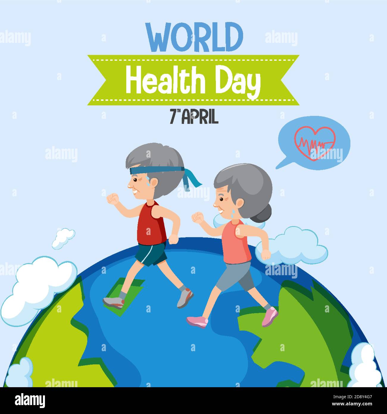 World health day logo illustration Stock Vector Image & Art - Alamy