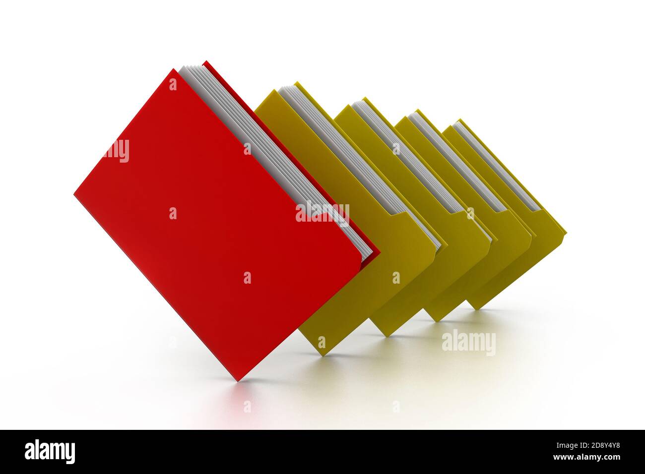 Folder with documents Stock Photo - Alamy