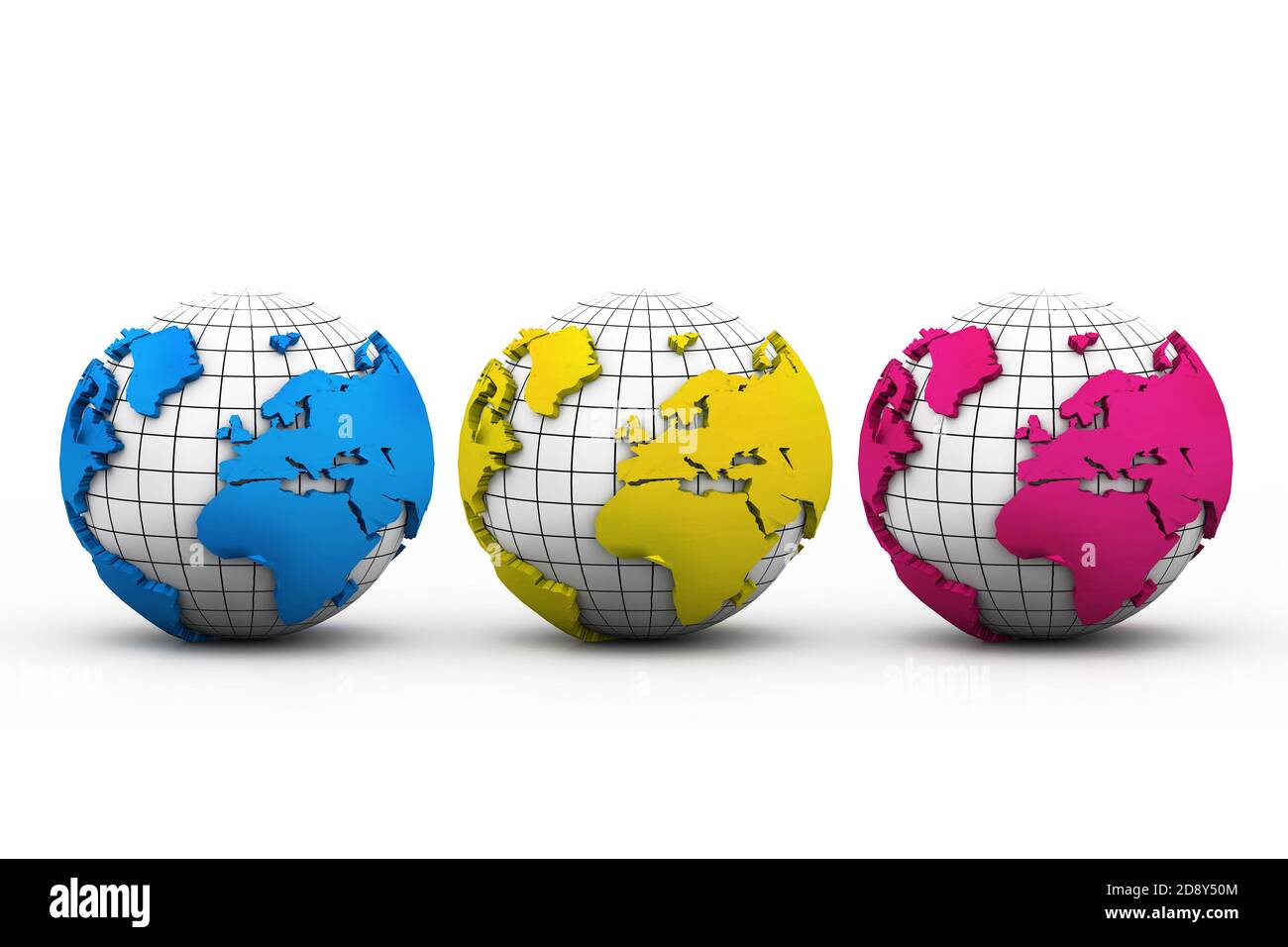 Glass globe earth map 3d hi-res stock photography and images - Alamy