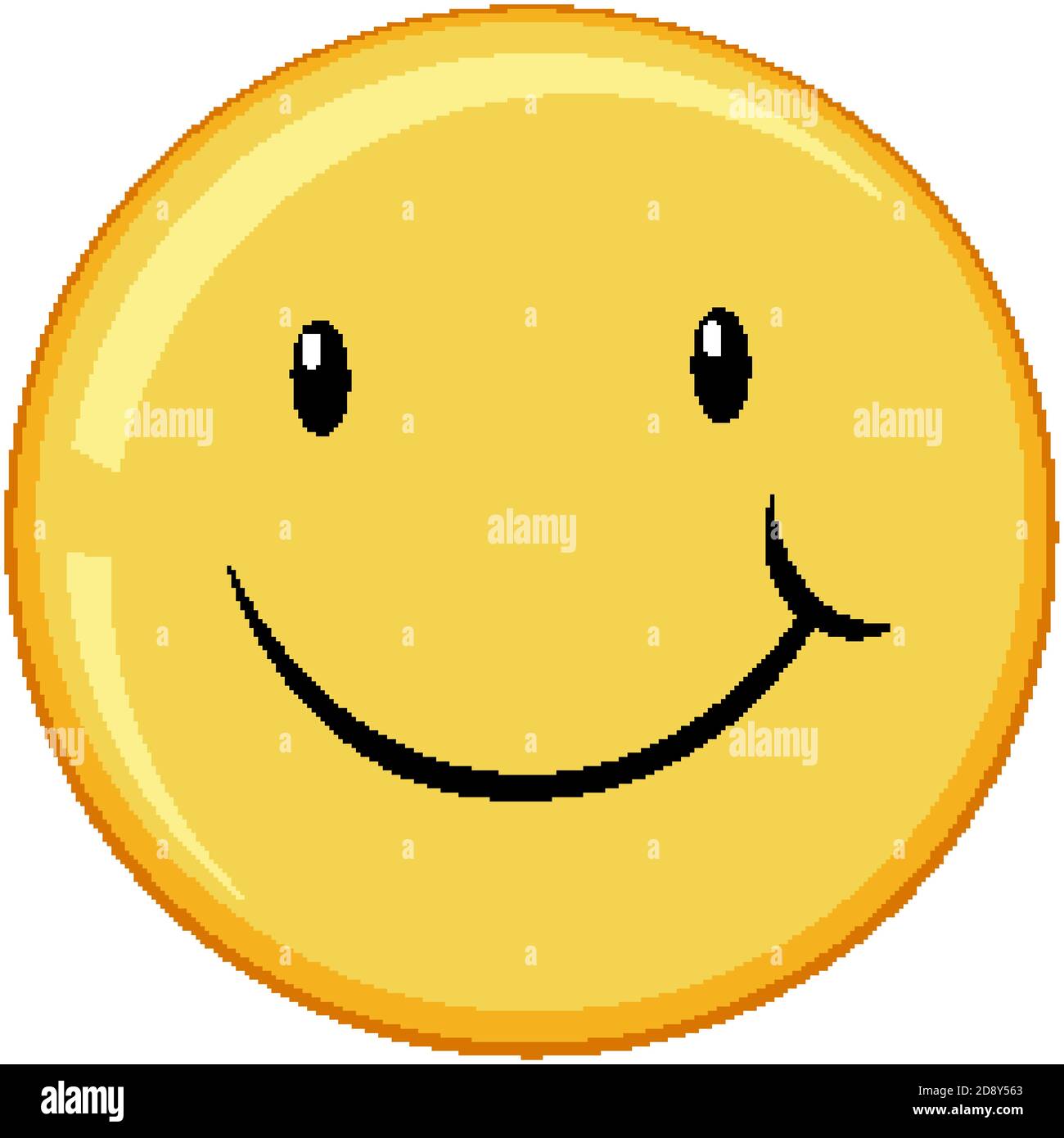 Happy circle yellow emotion illustration Stock Vector Image & Art - Alamy