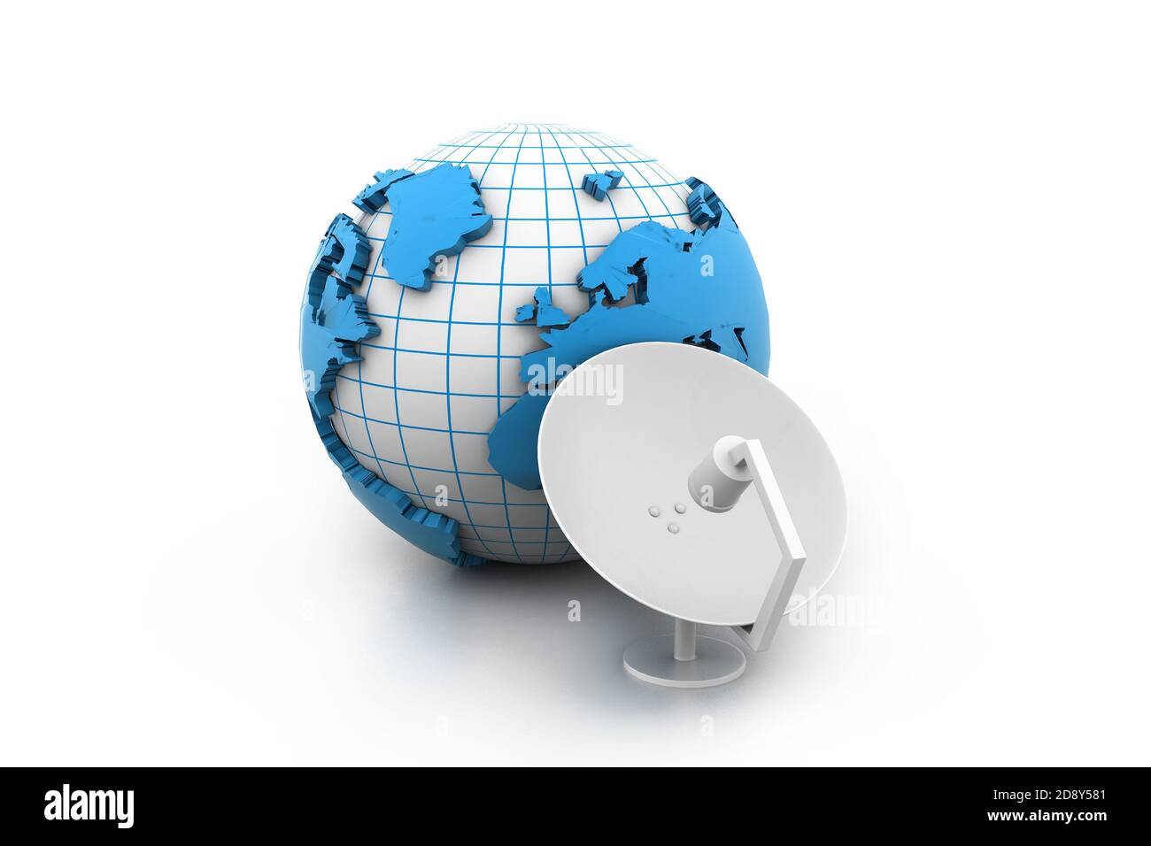 satellite dish receiver Stock Photo - Alamy