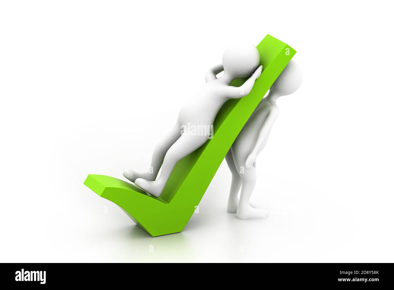 3d man check mark hi-res stock photography and images - Alamy