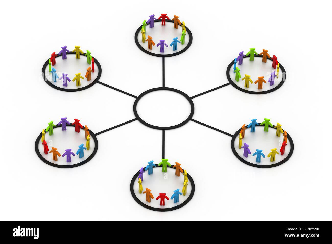 Stick figure illustration networking hi-res stock photography and ...