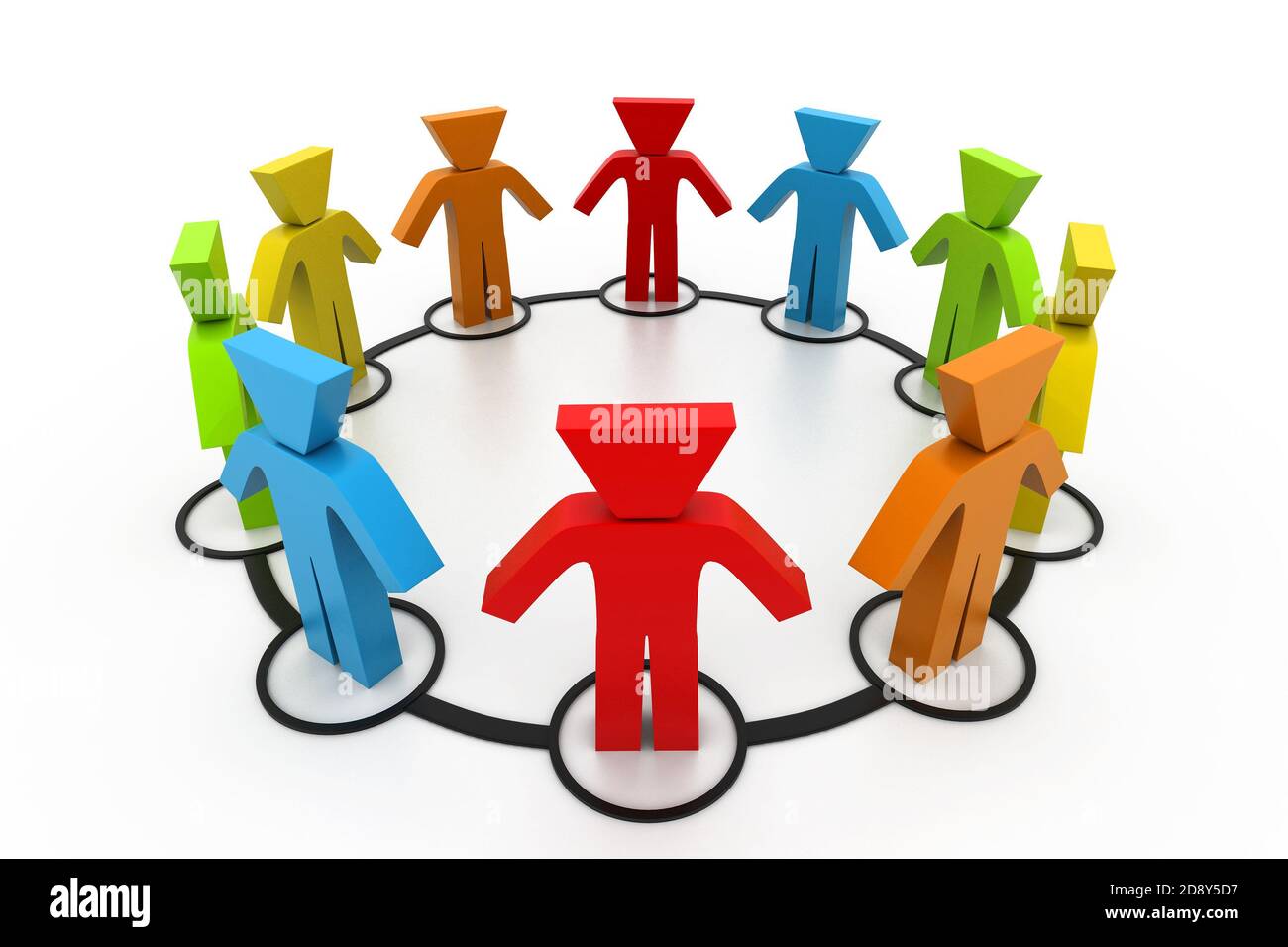 Business network connection stick figure hi-res stock photography and ...