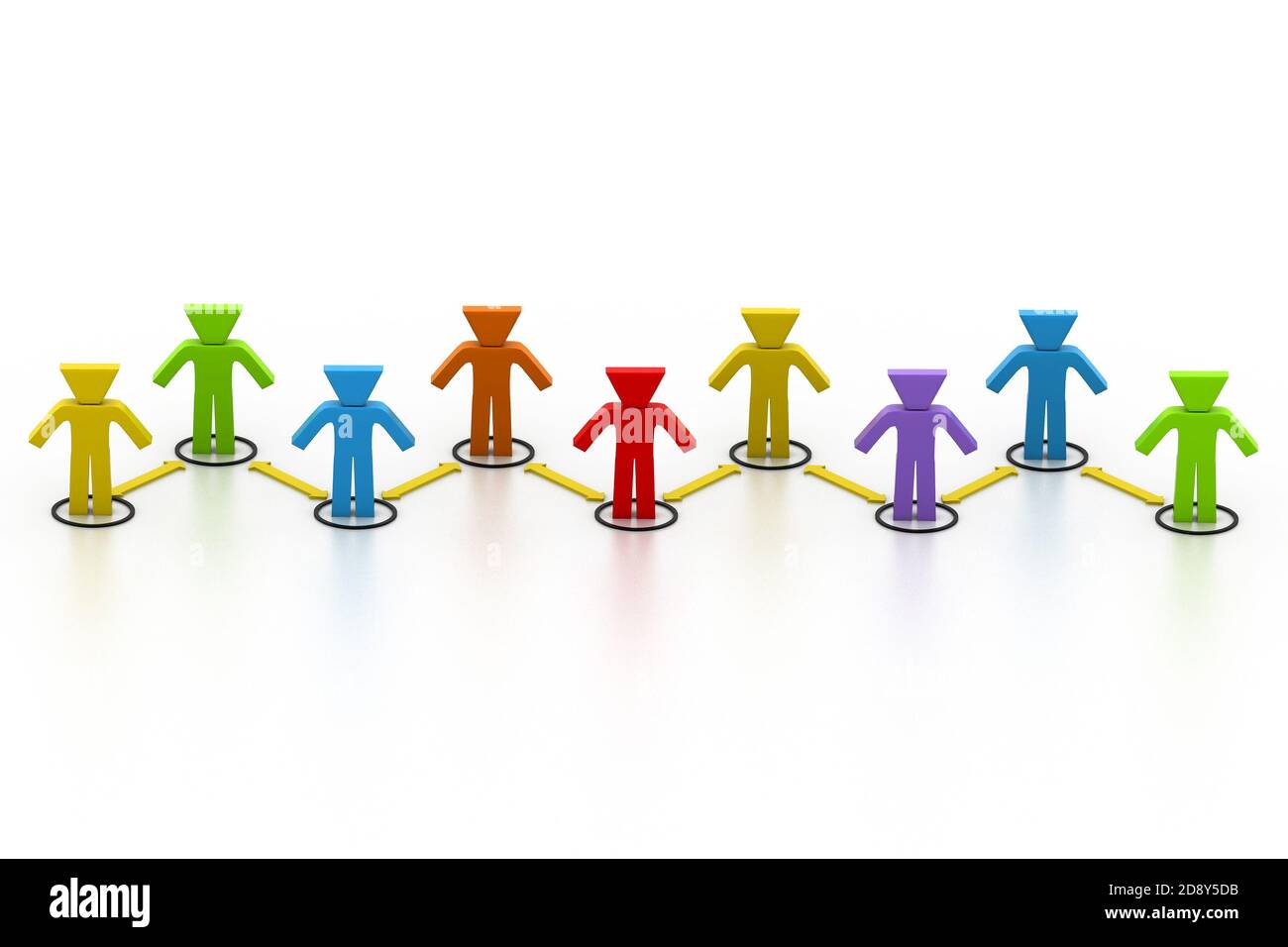 Business network connection stick figure Cut Out Stock Images ...