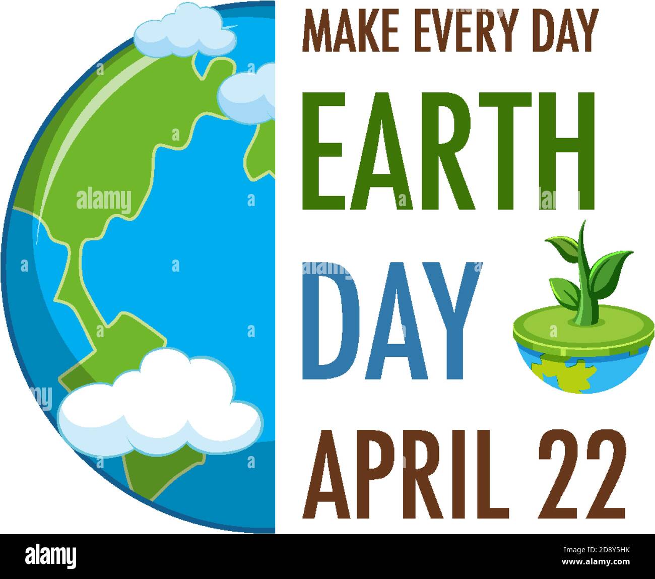 Make every day earth day illustration Stock Vector Image & Art - Alamy
