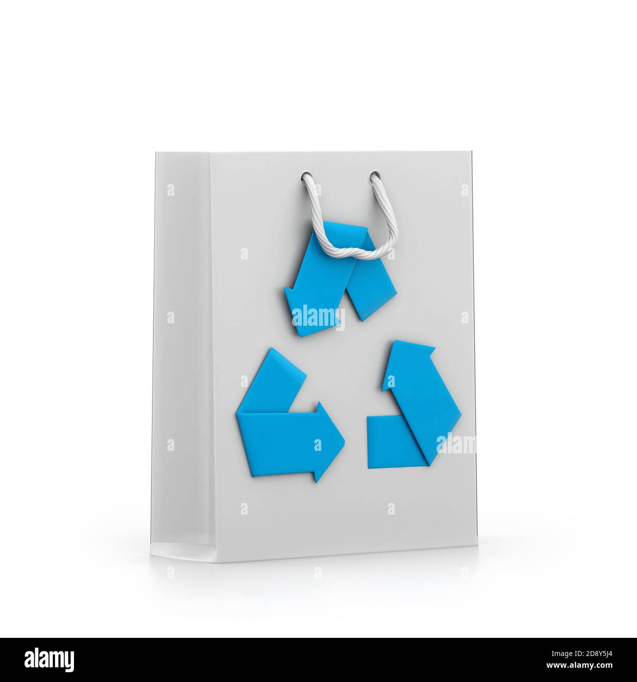 reusable shopping bag with recycle symbol Stock Photo - Alamy