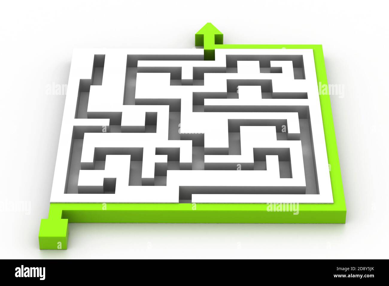 Maze puzzle solved Stock Photo - Alamy Maze puzzle solved Stock Photo - Alamy