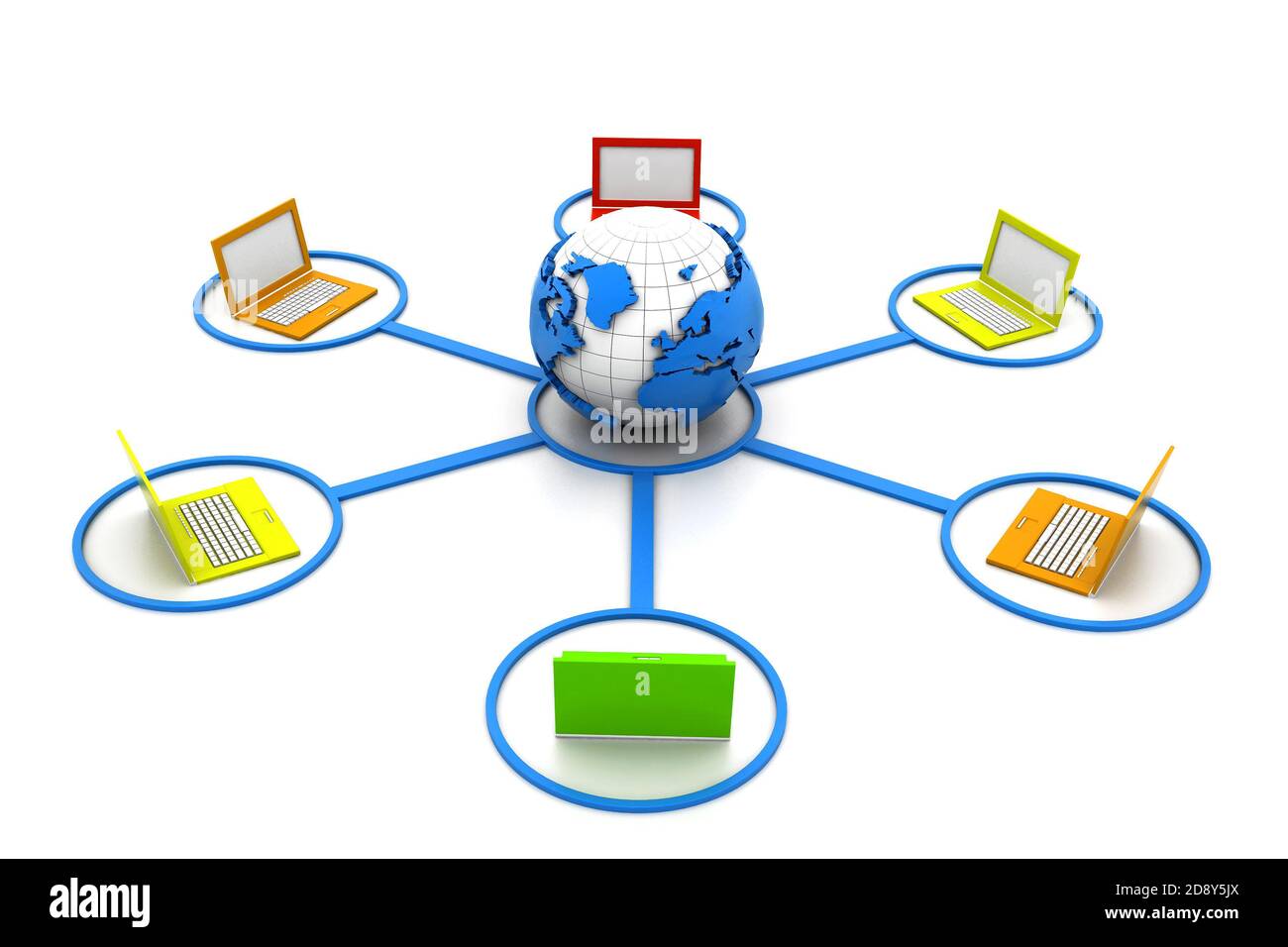 Global computer network Stock Photo - Alamy