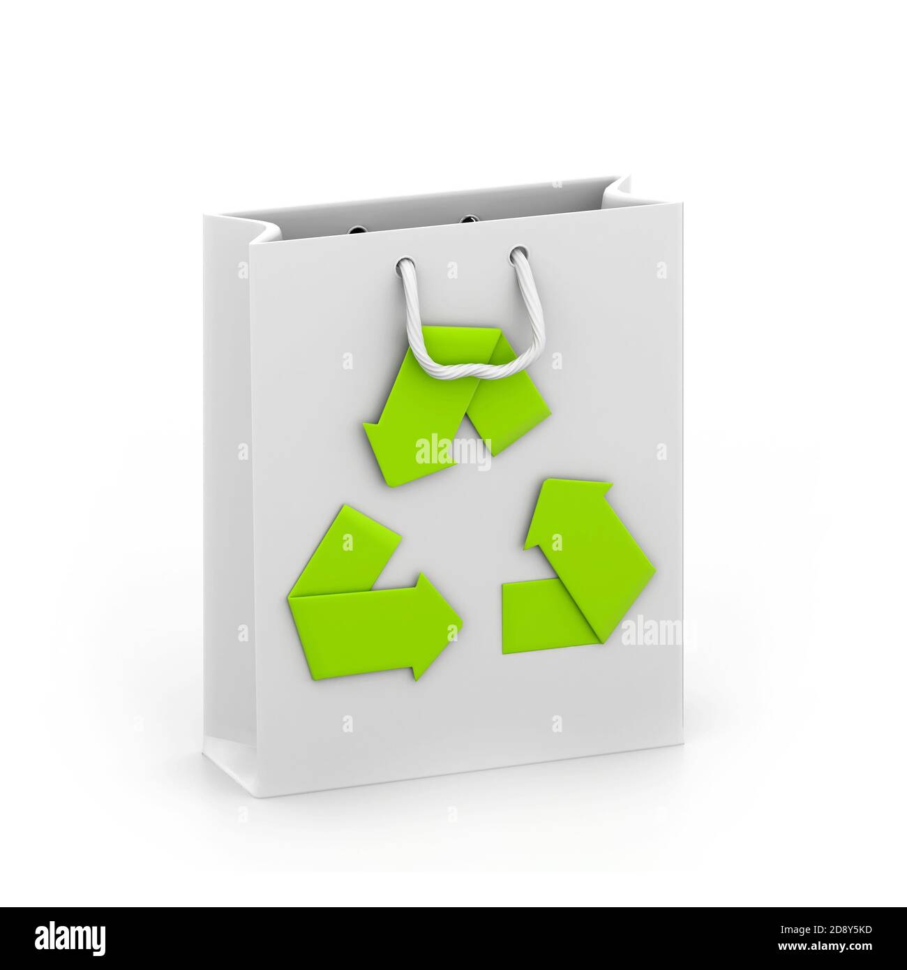 reusable shopping bag with recycle symbol Stock Photo - Alamy