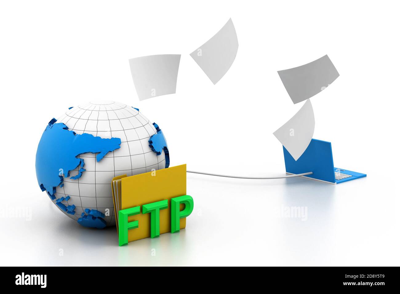 Uploading ftp Server Stock Photo - Alamy