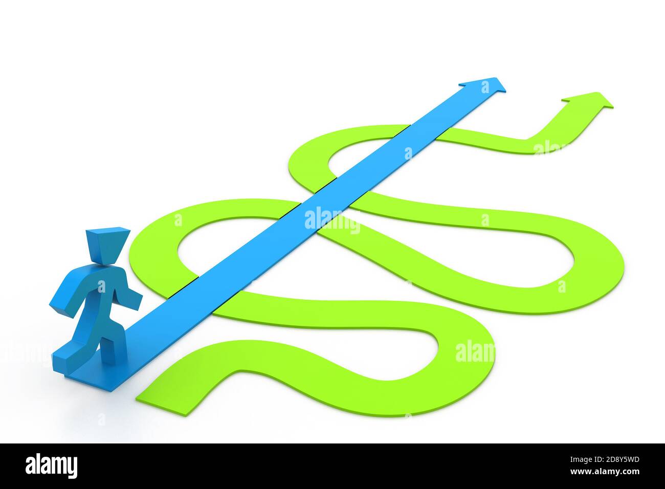 The Easy Route Stock Photo - Alamy