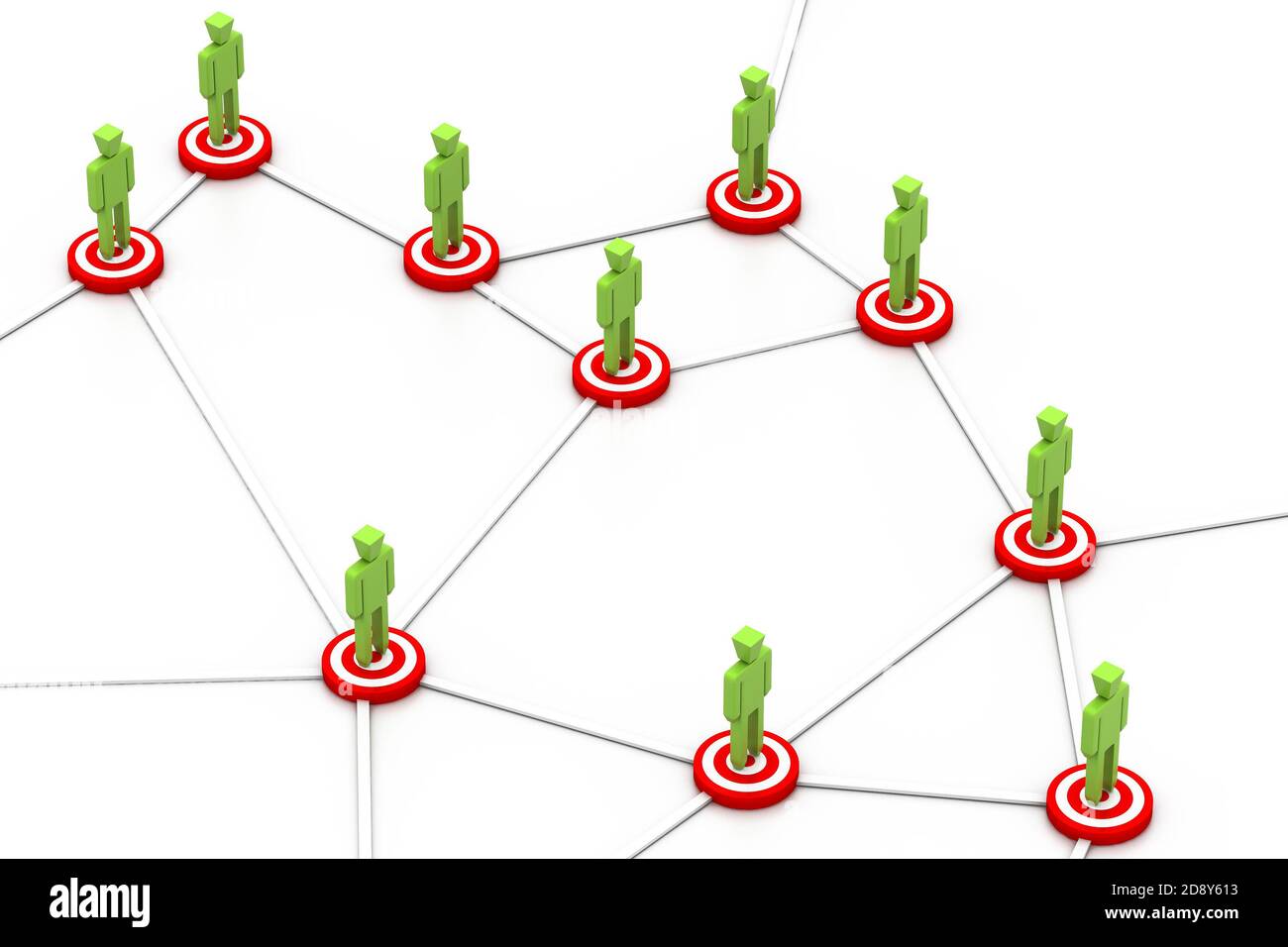 Target Business network Stock Photo - Alamy