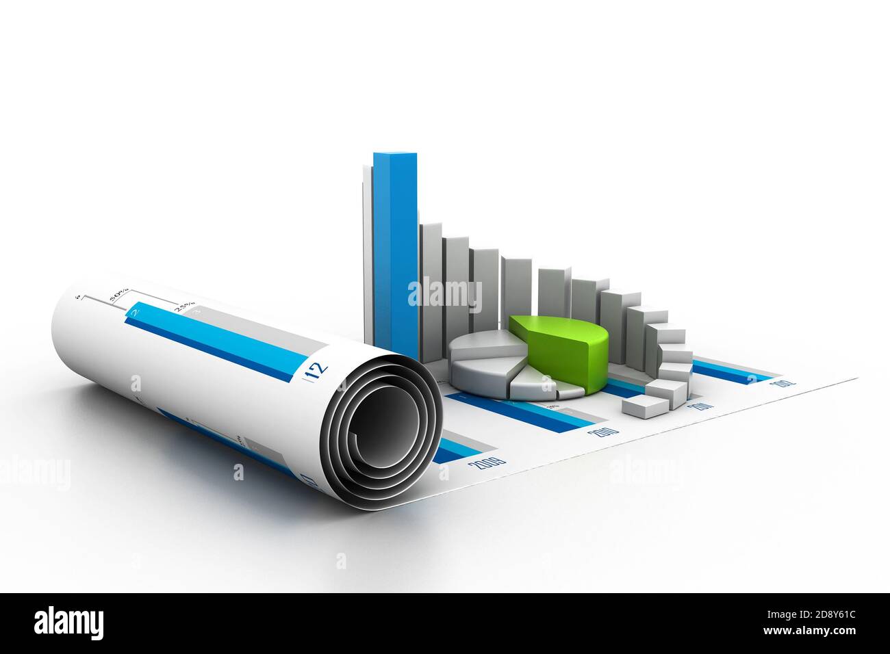 Business graph and diagram in chart Stock Photo - Alamy