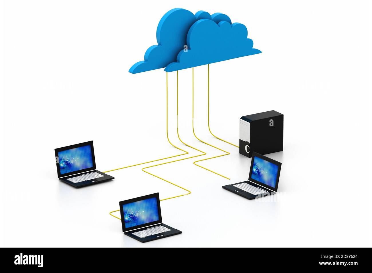 Cloud computing devices Stock Photo - Alamy