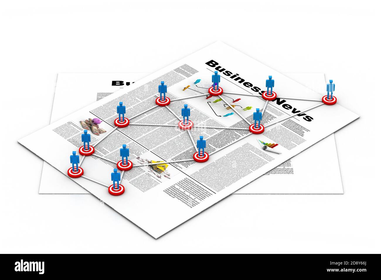 Target Business network concept Stock Photo - Alamy