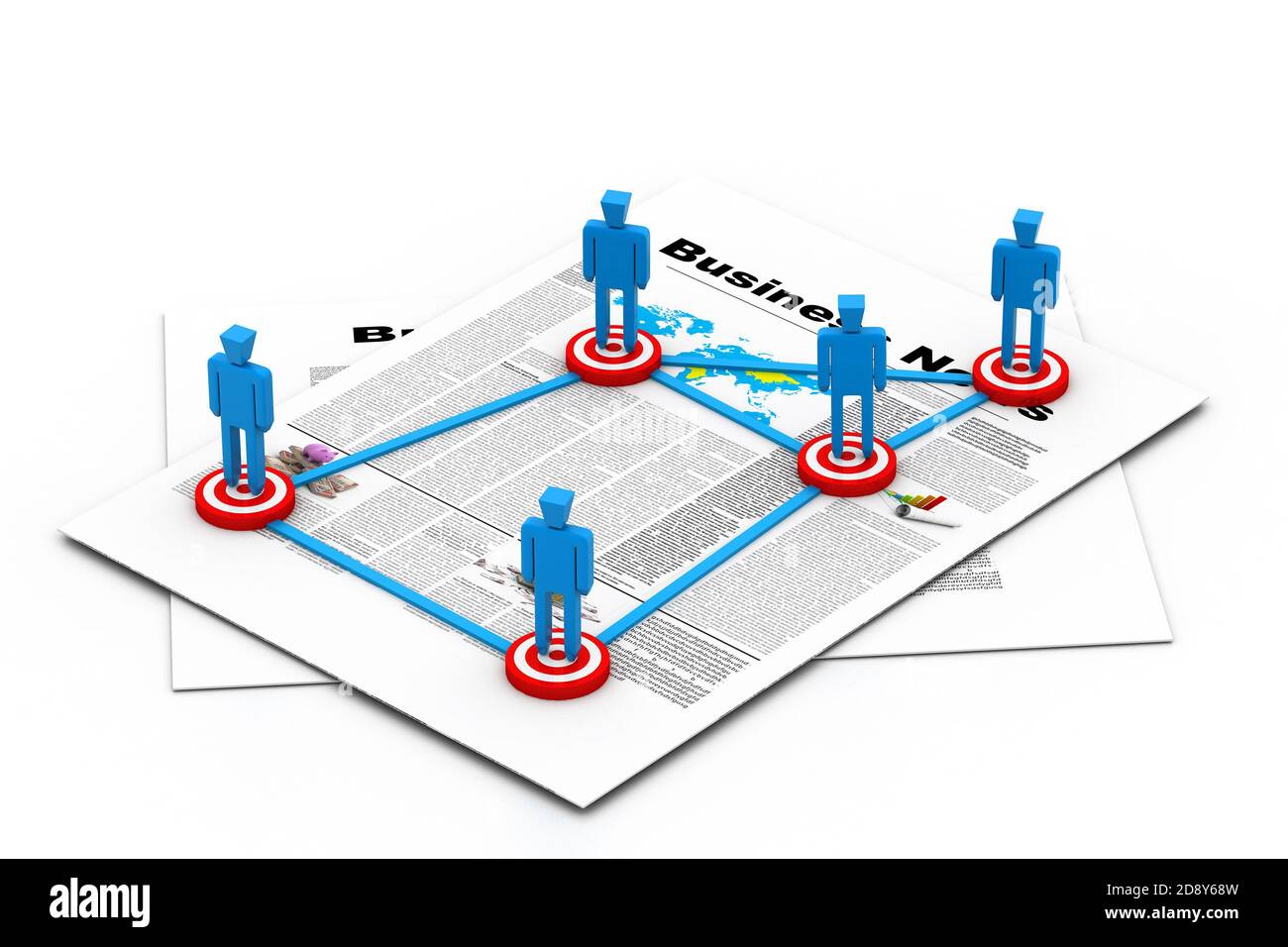 Target Business network concept Stock Photo - Alamy