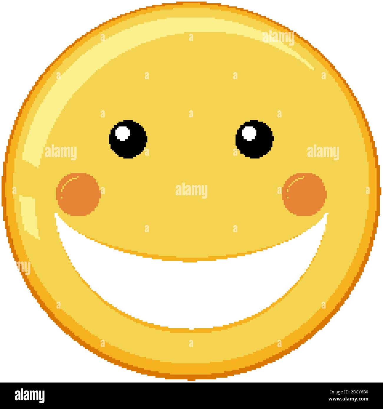 Happy circle yellow emotion illustration Stock Vector Image & Art - Alamy