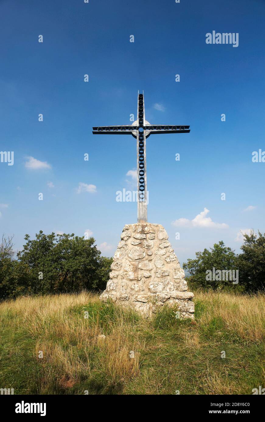 Rovato (Bs), Franciacorta,Italy, the Cross of the Alpins on the Monte ...