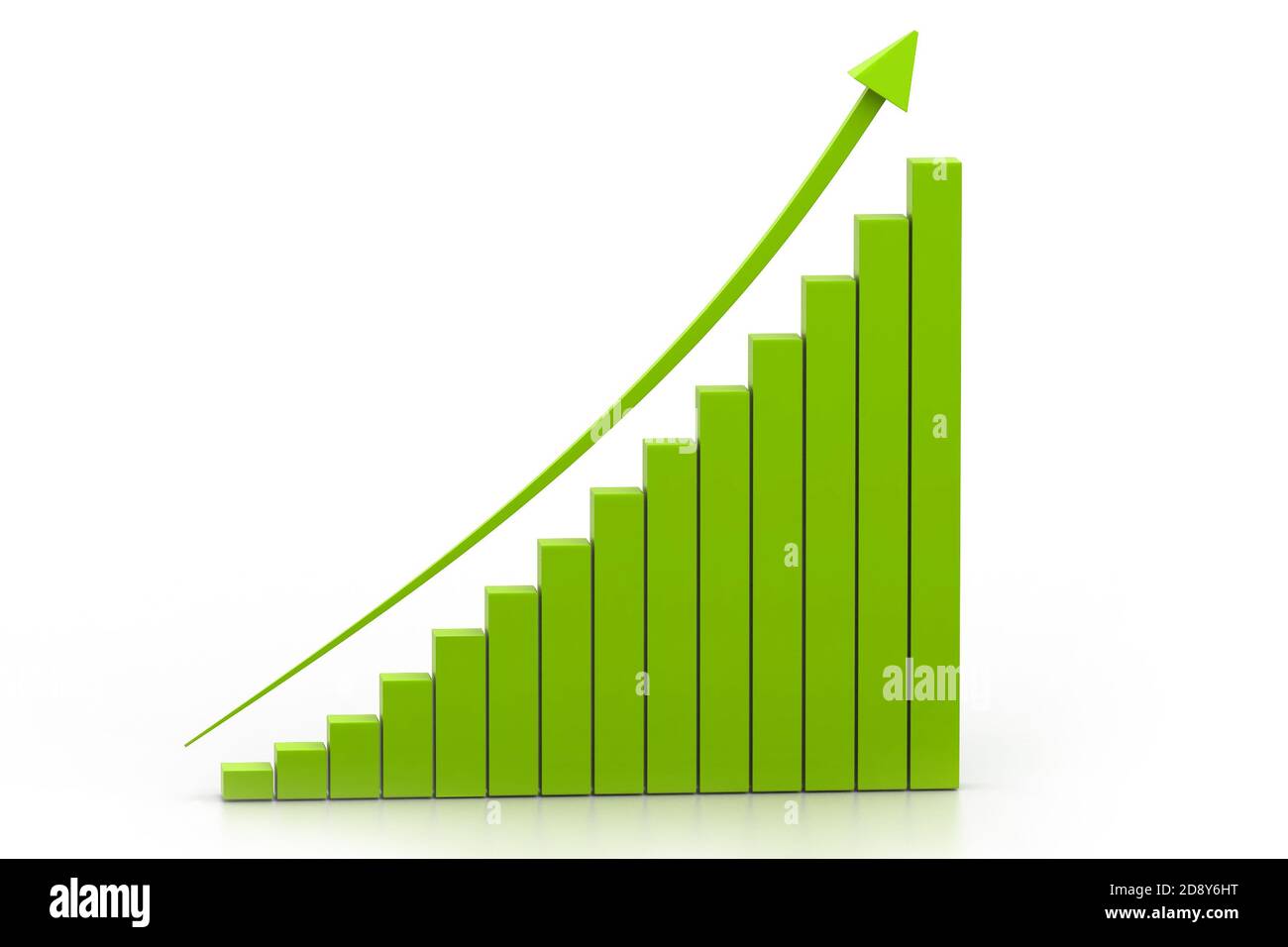 Business graph in white background Stock Photo - Alamy