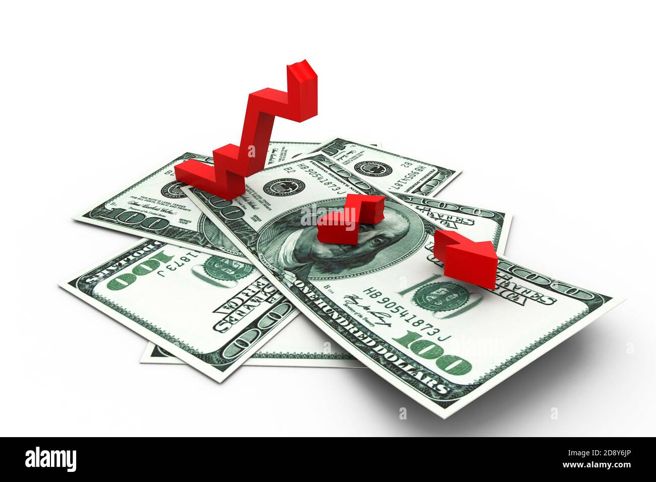 Financial crisis. (Dollar diagram Stock Photo - Alamy