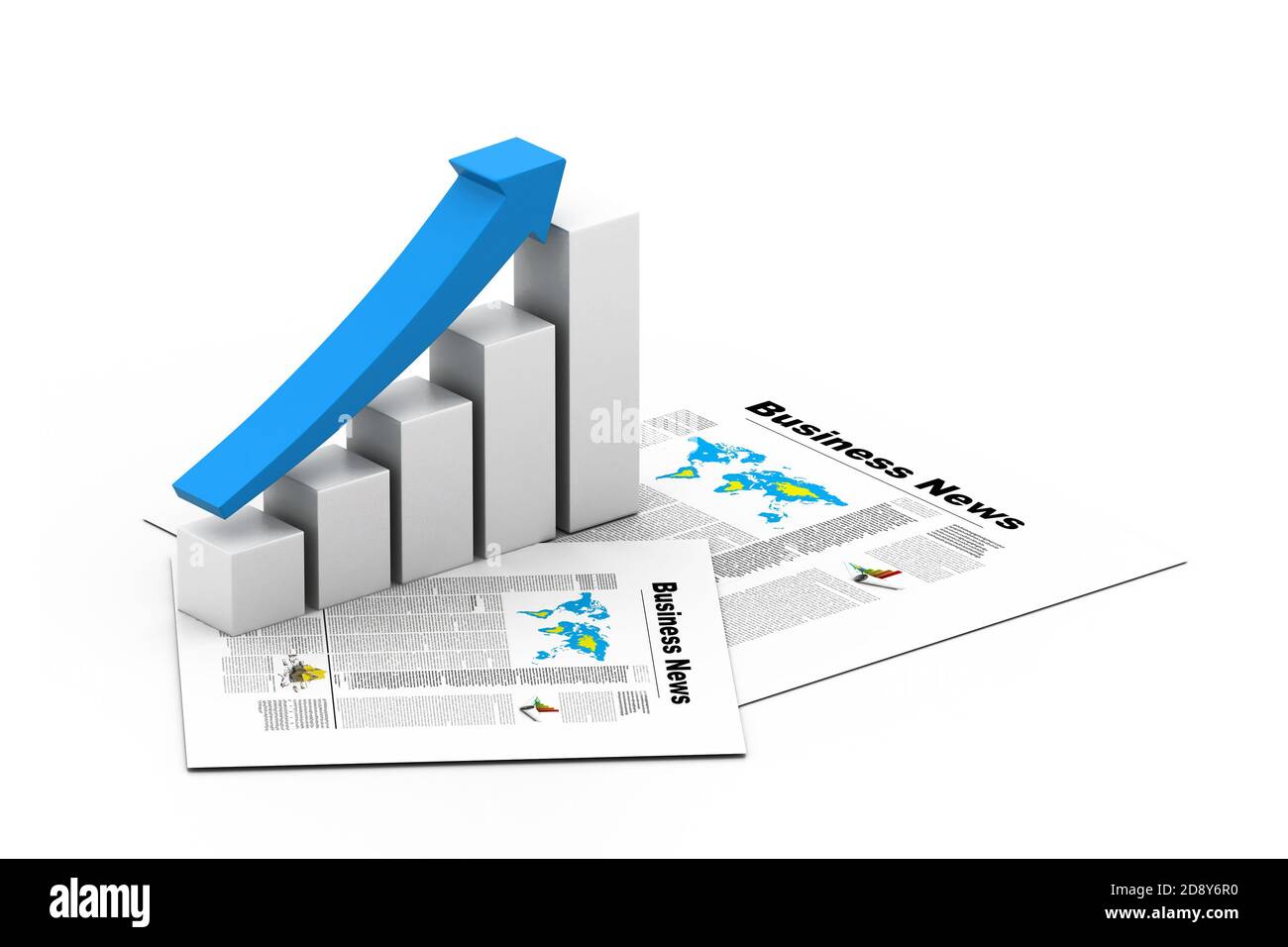 Business graph with chart Stock Photo - Alamy