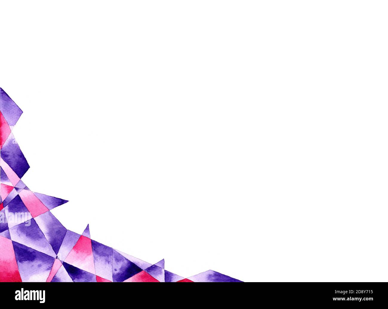 Purple and pink polygon abstract frame on white background. Template ...