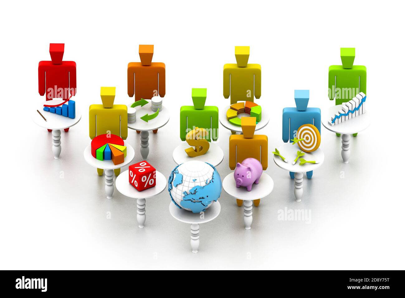 Business people making presentation Cut Out Stock Images & Pictures - Alamy