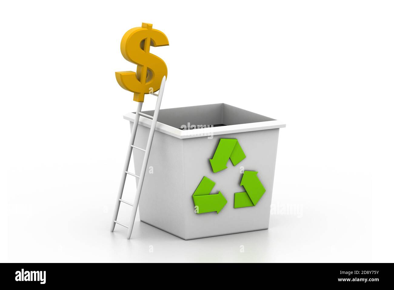 Recycling dollar symbol hi-res stock photography and images - Alamy