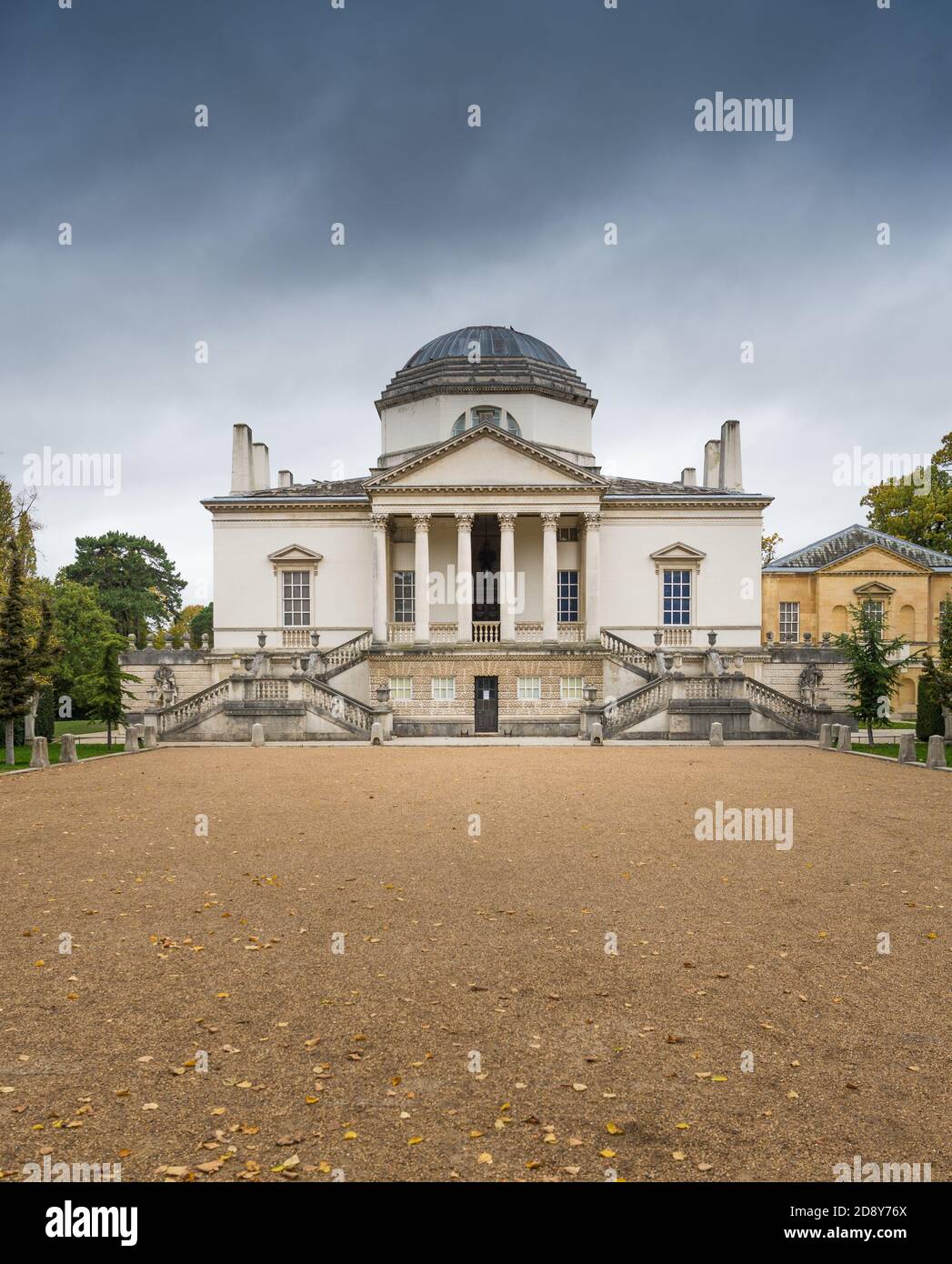 Chiswick House, a Palladian style villa built and designed by Richard ...