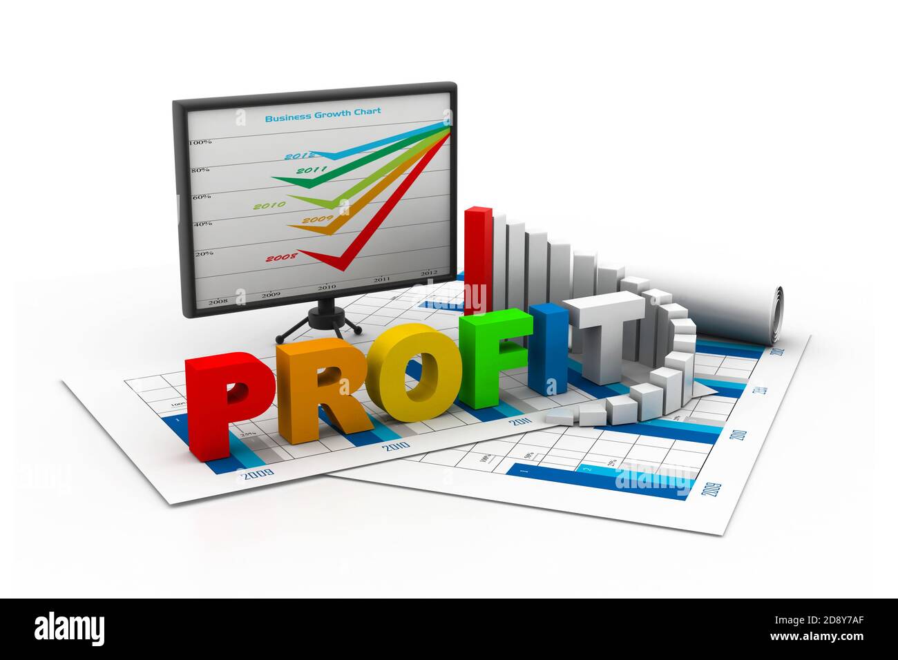 Business graph and chart Stock Photo - Alamy