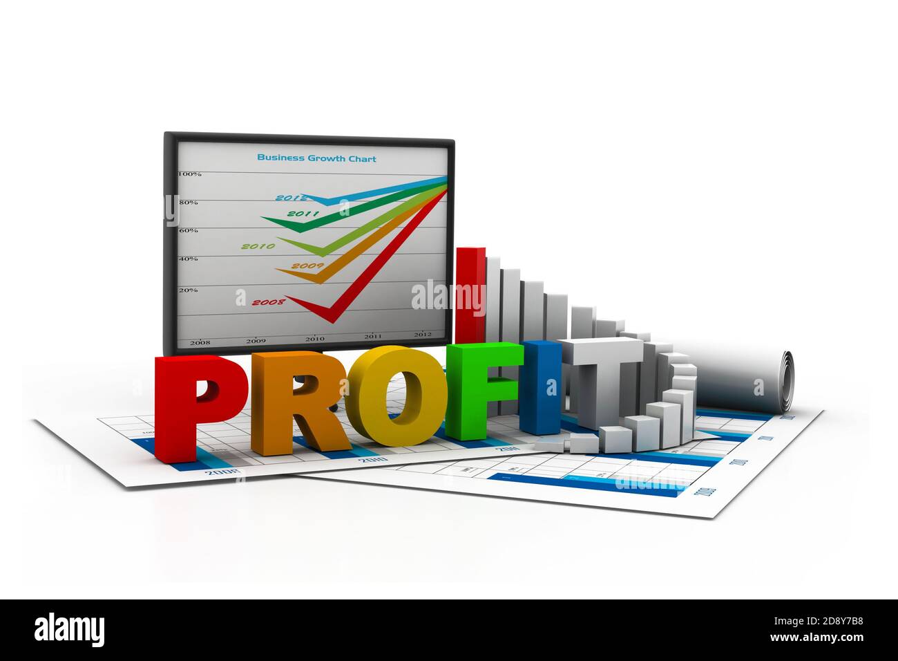 Business graph and chart Stock Photo - Alamy