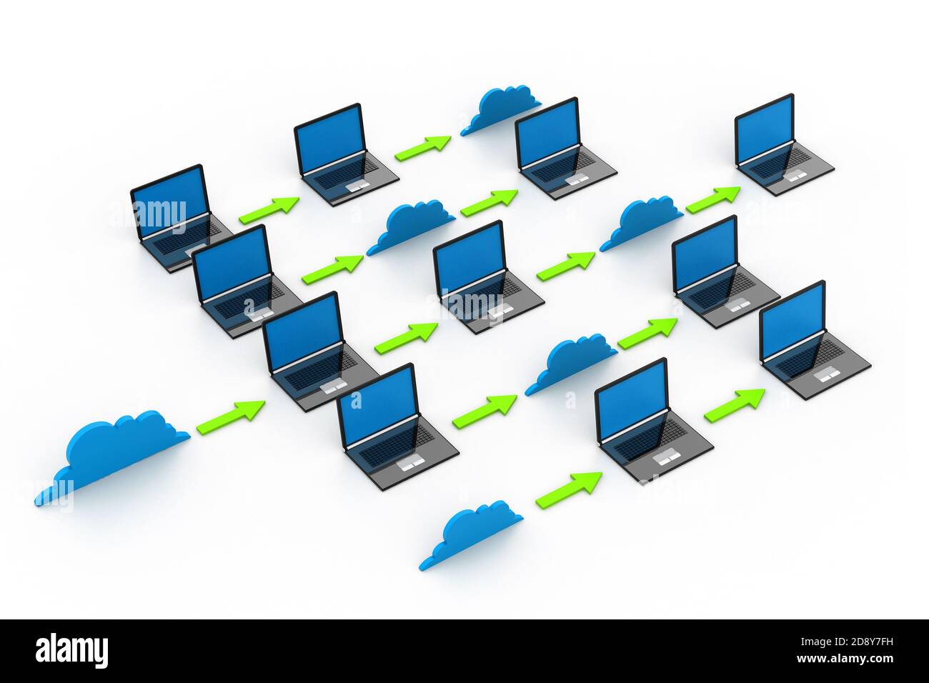 Cloud computing information devices Cut Out Stock Images & Pictures - Alamy