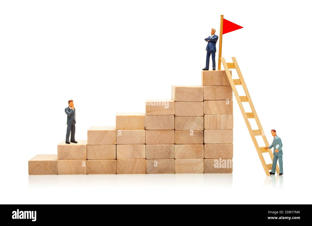 Difficult and easy way to achieve the goal. The concept of competition ...